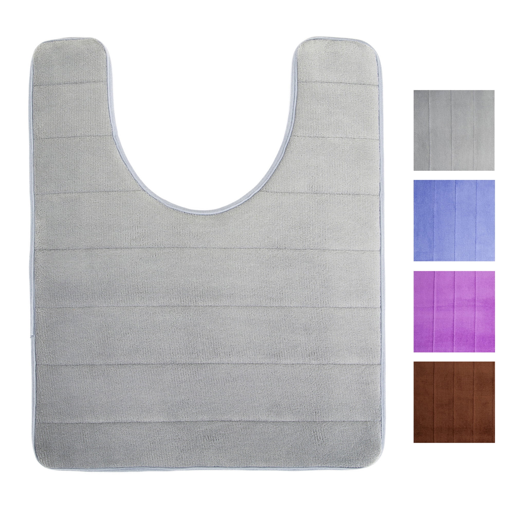 LELINTA Memory Foam Toilet Bath Mat U-Shaped, Soft and Comfortable ...