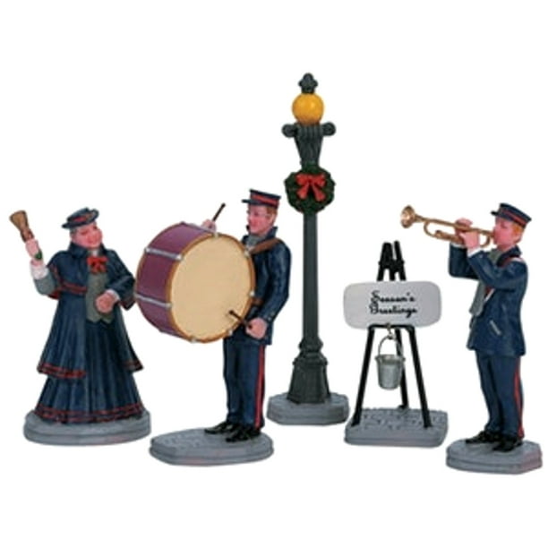 Lemax 62323 CHRISTMAS BAND Figurine Set of 5 Christmas Village Figures ...