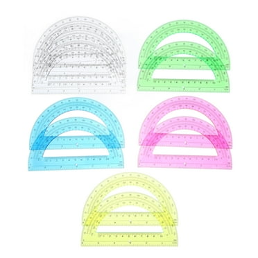 Ashton and Wright - 180 Degree Protractor - 10cm - Lightweight School ...