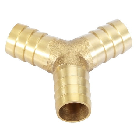Brass Y Hose Joiner, Y 3-Way Brass Y Barbed Connector, Brass Seal Gas ...