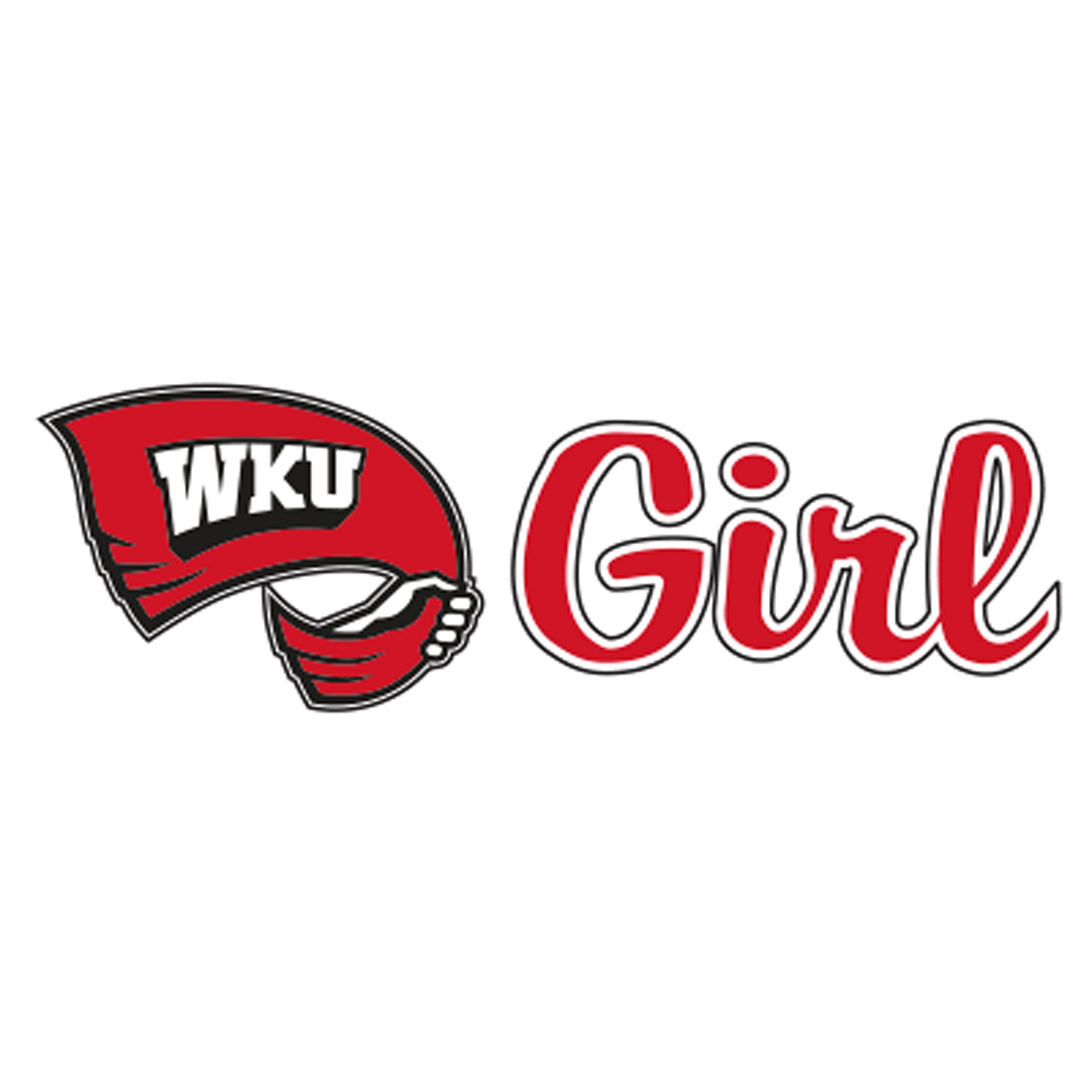 Western Kentucky Decal (WKU TOPPER GIRL DECAL (4''6''), 4 in) - Walmart.com