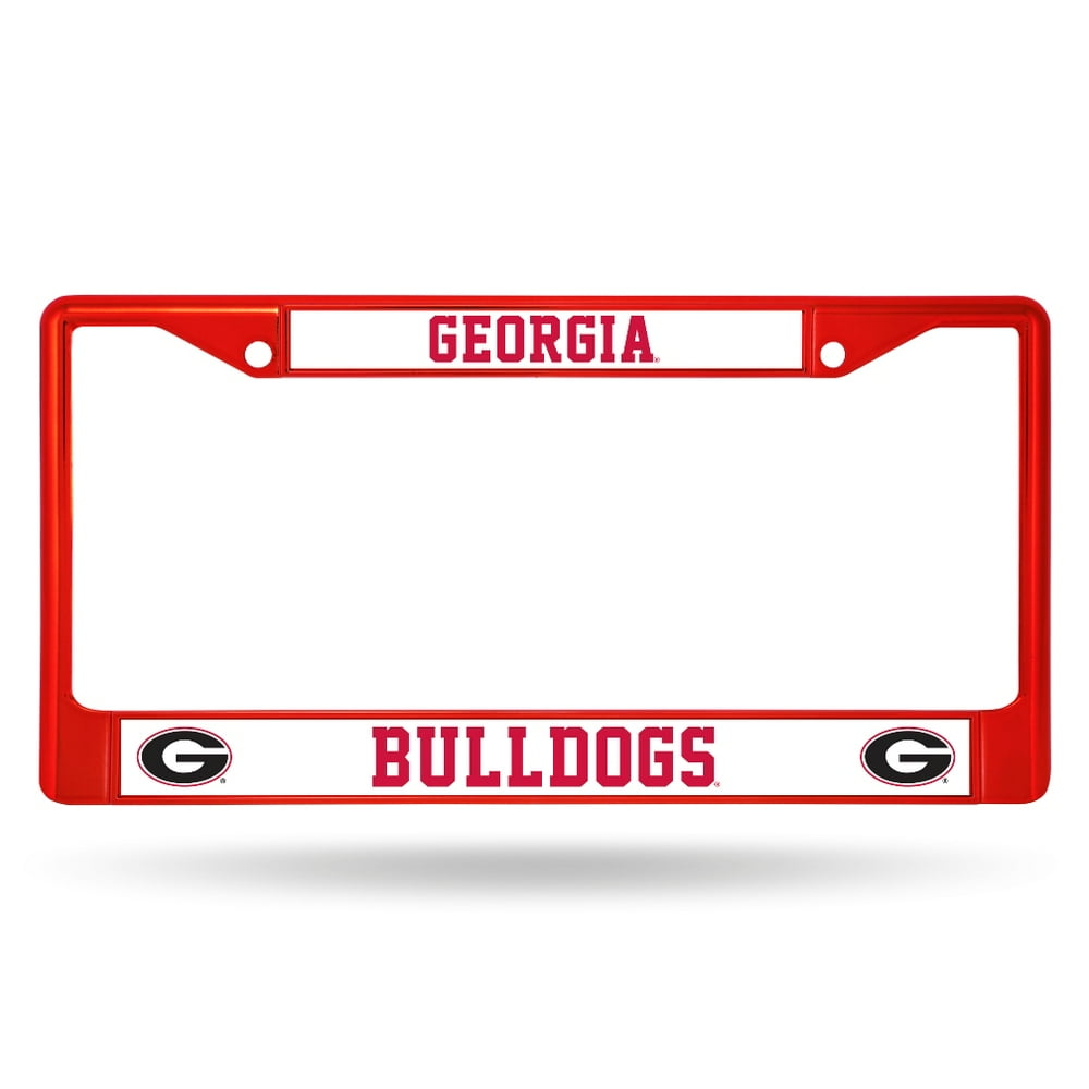 Rico Georgia Bulldogs Metal License Plate Frame - Red - Walmart.com ...
