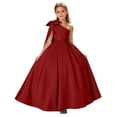 snilers Junior Bridesmaid Dresses Satin Flower Girl Dress for Wedding ...