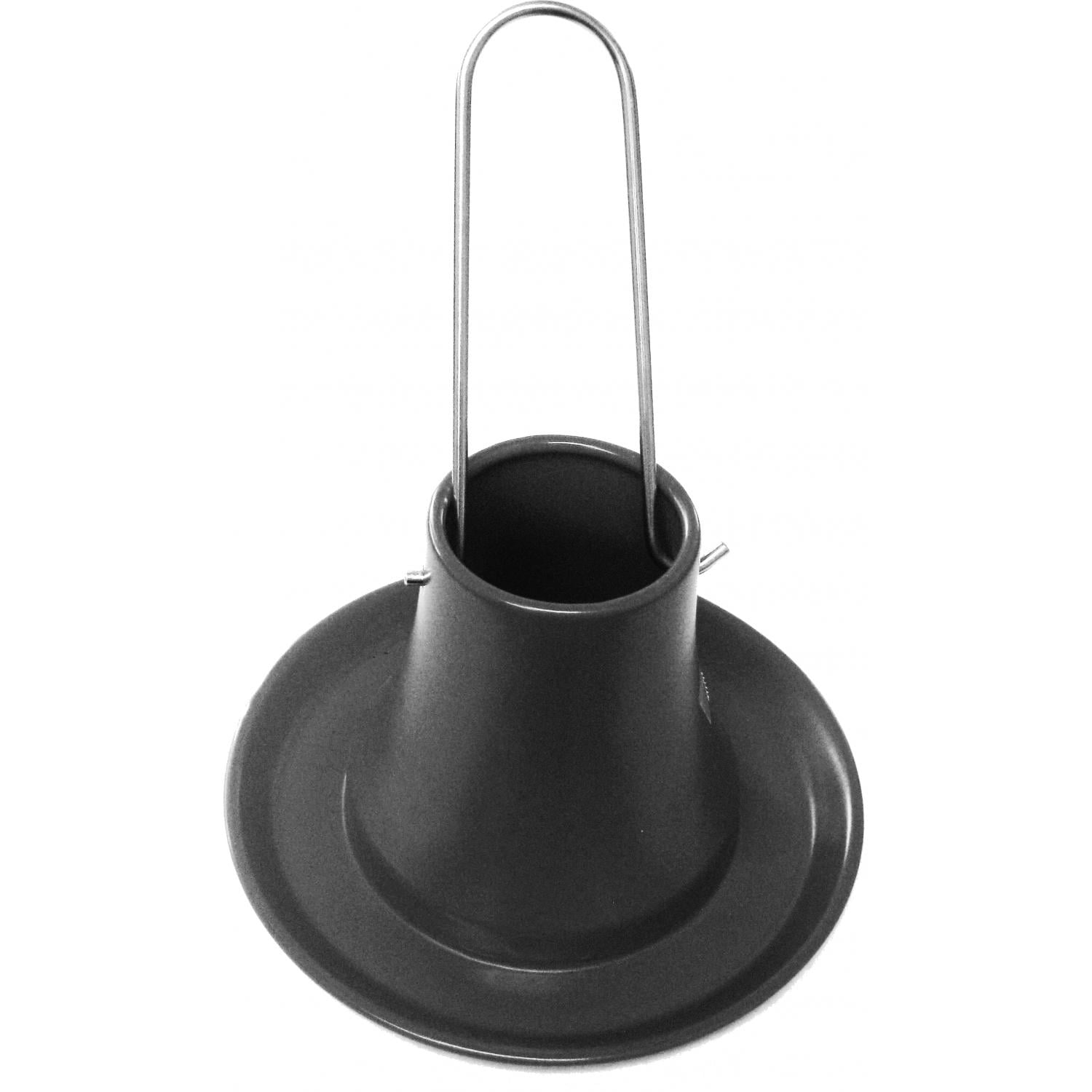 Charcoal Companion Flame-Friendly Ceramic Chicken Roaster, Black ...