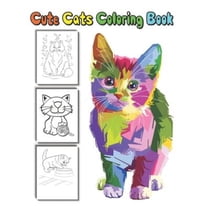 Cat Coloring Book for Kids Ages 4-8: Cute and Adorable Cartoon Cats and ...