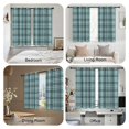 Blue and Black Checkered Pattern Blackout Curtains,Triple Weaved Fabric ...