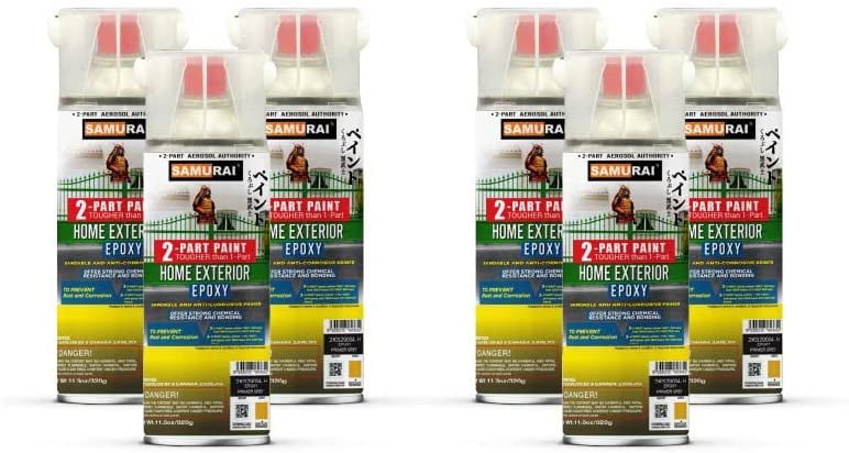 Samurai 2-Part Spray Paint Epoxy Primer for Home Exterior (Metal Primer ...