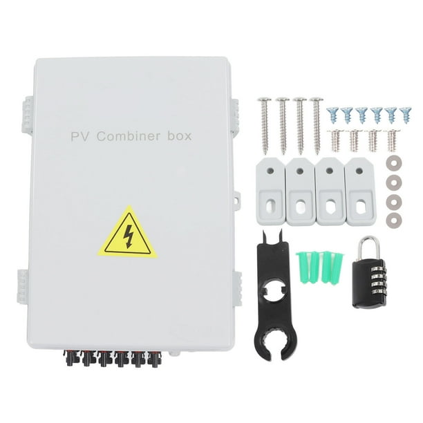 Tongou 6 String PV Combiner Box with Arrester 10A Fuse 63A Circuit ...