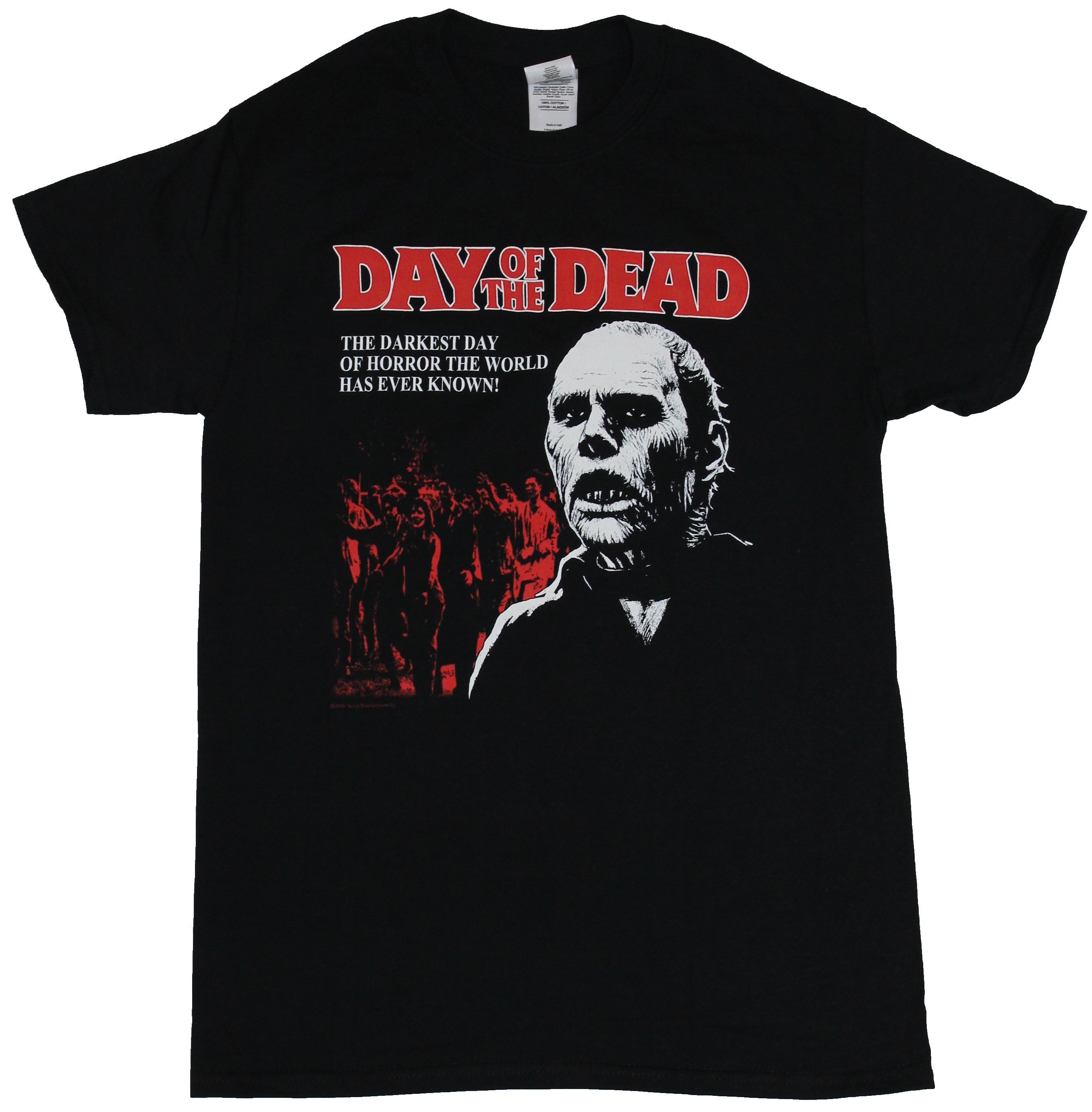 Day of the Dead Mens T-Shirt - the Darkest Day of Horror Image (Medium ...