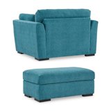 Roundhill Furniture Clareen 2-Piece Living Room Set, Cutler Chair and ...