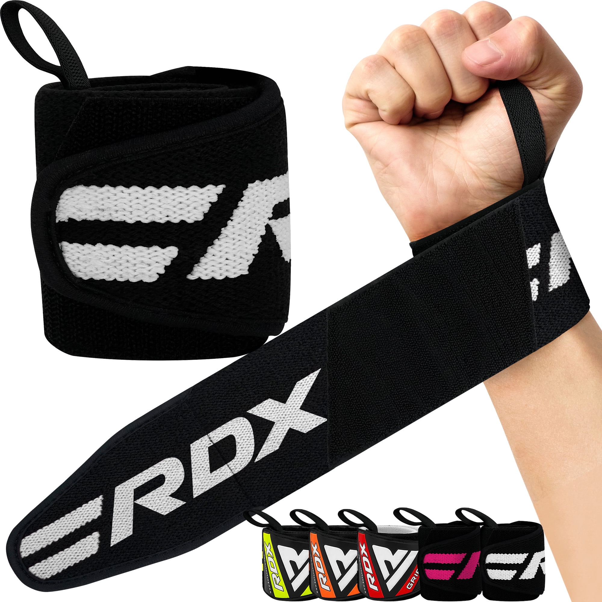 RDX Weight Lifting Wrist Support Wraps, IPL USPA Approved, Elasticated ...