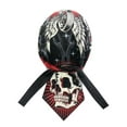Biker Bandana Deluxe Danbanna Doo Rag Headwrap Sweatband Skull Cap "I ...