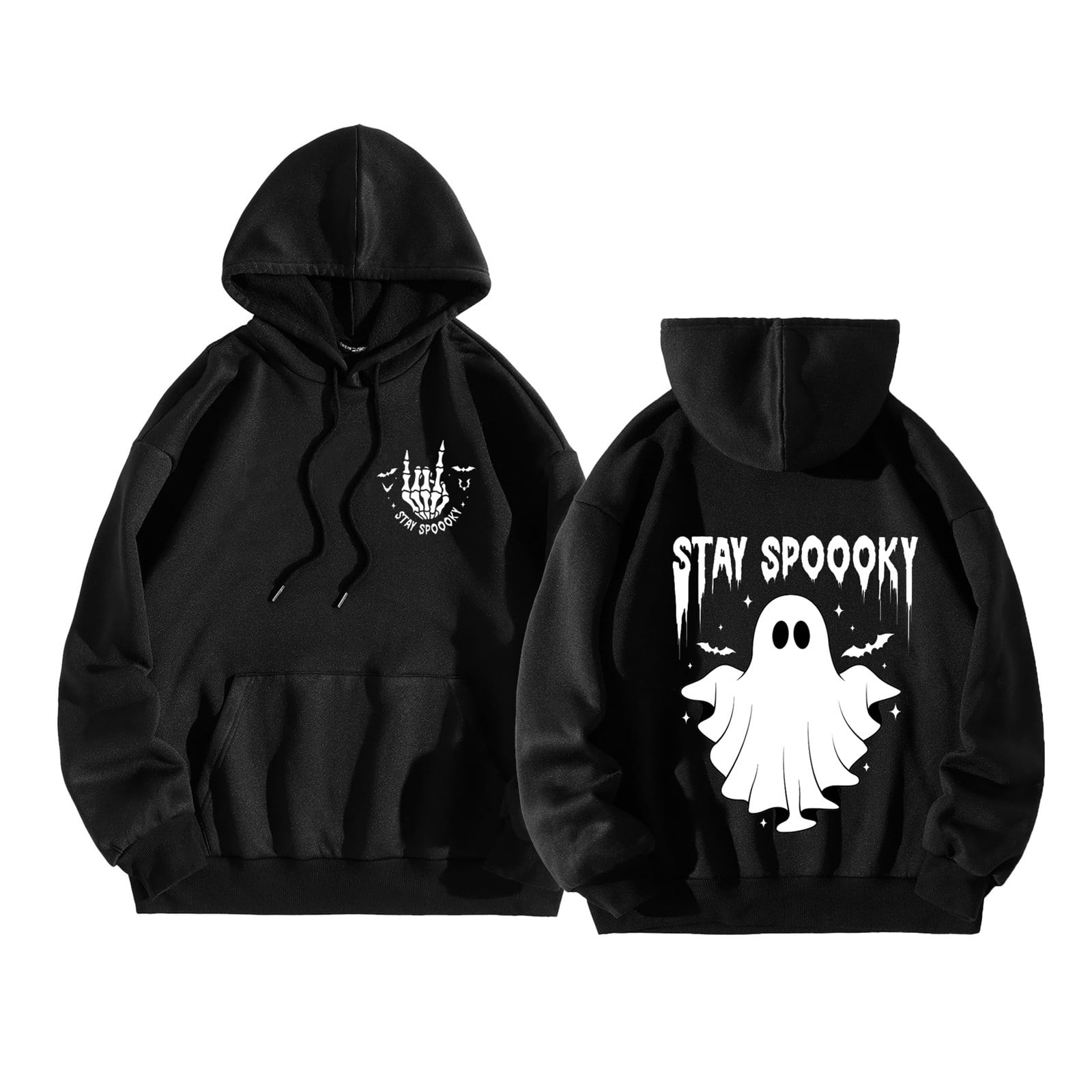 Click here for Fgnfyis Halloween Letter Graphic Print Pullover Ho... prices