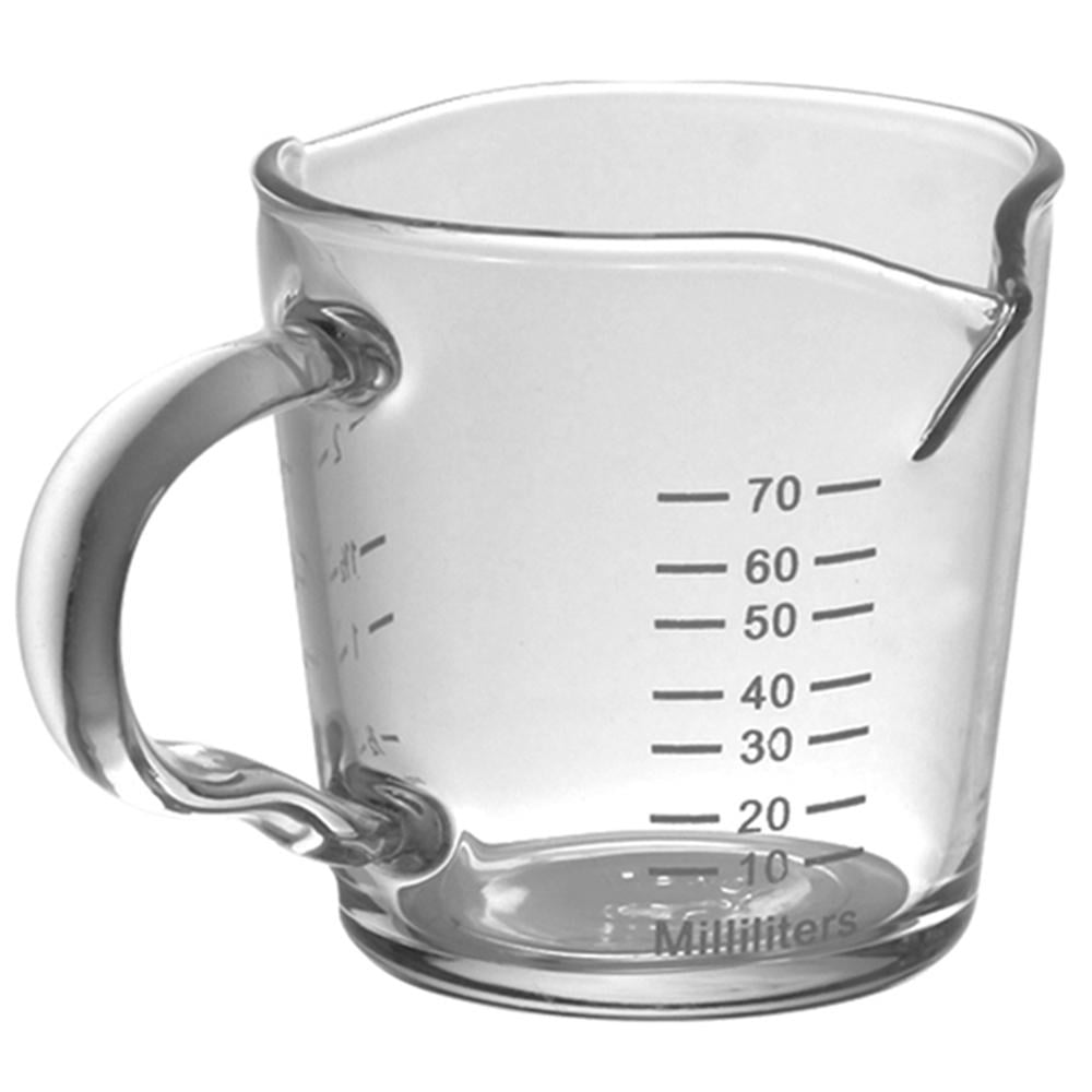 2 Pack Espresso Measuring Glass 3 ounce Double Spouts Shot Glass With