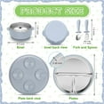8 Pcs Stainless Steel Kids Plates and Bowls Set with Suction Stainless ...