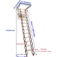 Hidden Telescopic Folding Extension Ladder Retractable Attic Ladder ...