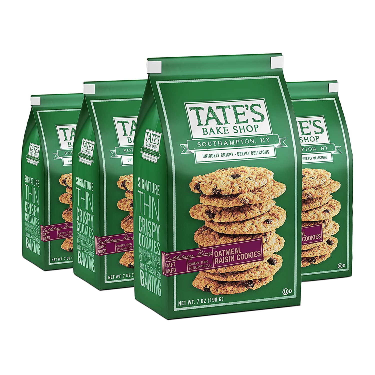 Tate’s Bake Shop Chocolate Chip Cookies, 16 – 2 Cookie Snack Packs (2 ...
