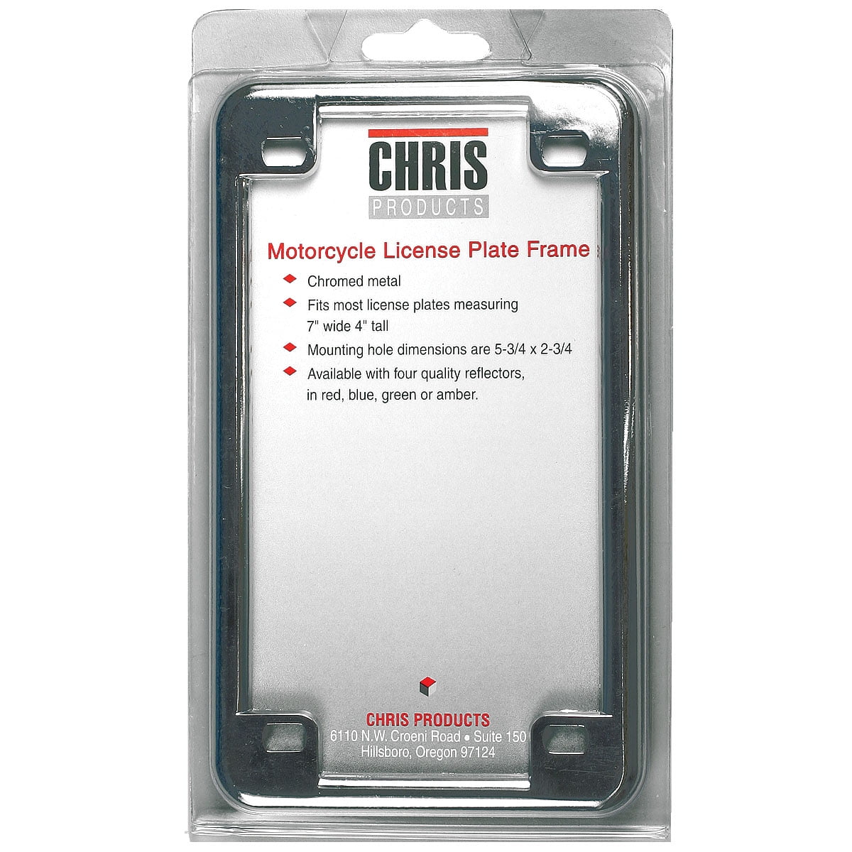 Hot Leathers MPA1601 Motorcycle License Plate Frame 7X4 - Walmart.com