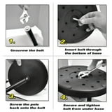 PylePro Universal Compact Base Microphone Stand with Adjustable ...