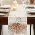 Ballerina Burlap Cotton Table Runner 13x48 Inches Long, Colorful ...