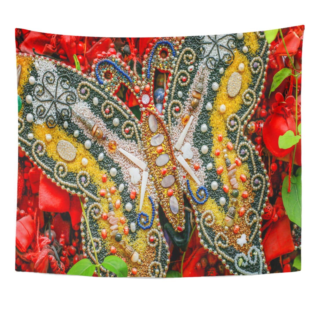 ZEALGNED Batik Blue Beautiful Beadwork Colorful American Bead Beaded ...