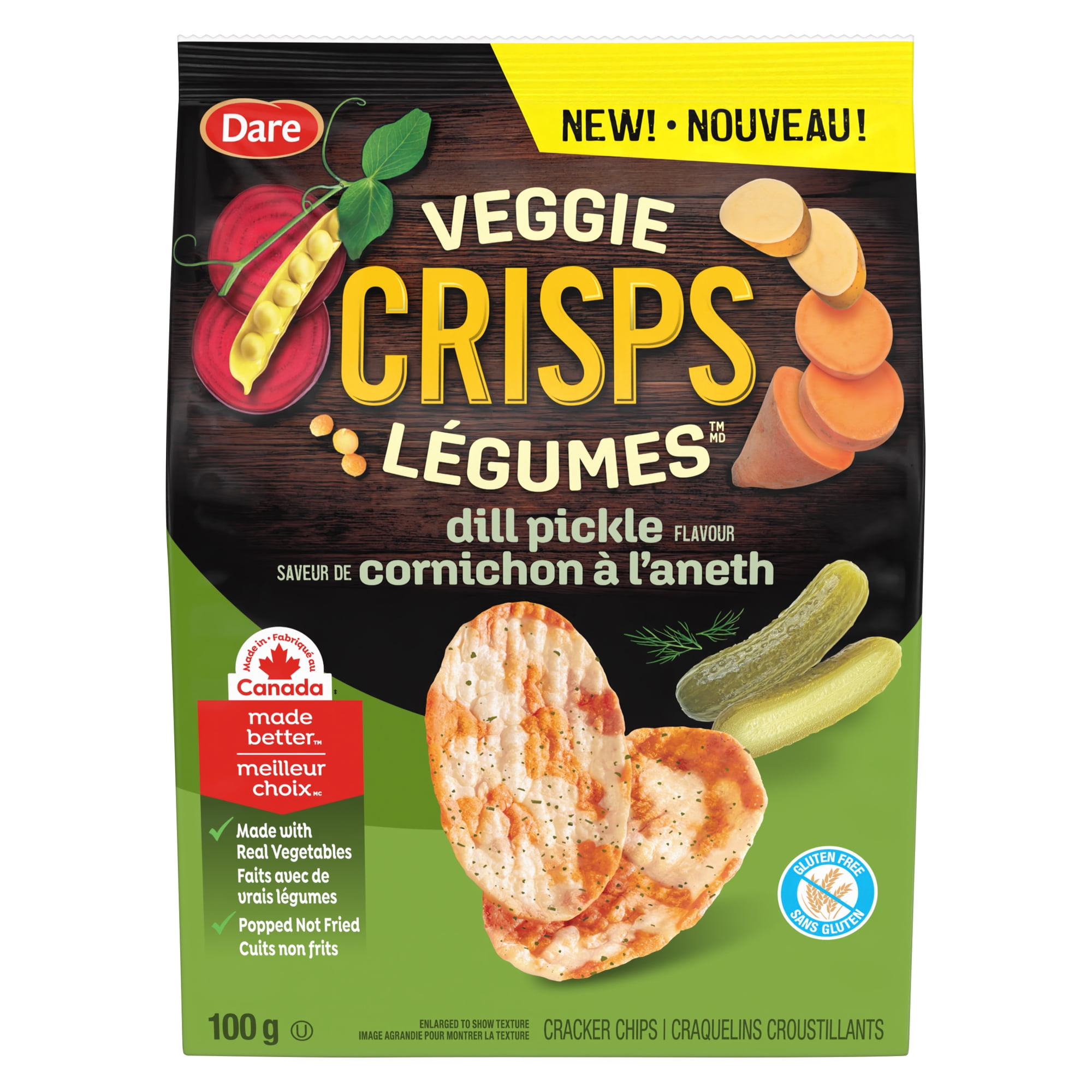 Click here for Dare Veggie Crisps Dill Pickle 100g prices