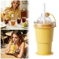 2 In 1 Silicone Ice Maker Cup 2026 Reusable Ice Sphere With Lid ...