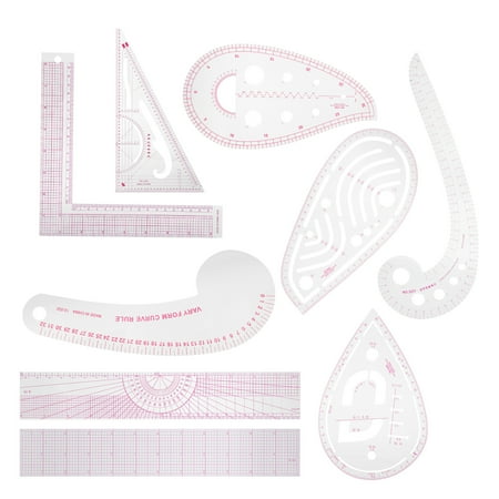 Tailor Ruler Set, Sewing Curve Ruler PVC Clothing Ruler, Quilting ...