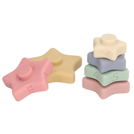 Silicone Stacking Blocks, Educational Toy Birthday Gift Mellow Star ...