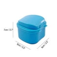 Denture Box Case with Brush, Travel Portable False Teeth Cup with ...