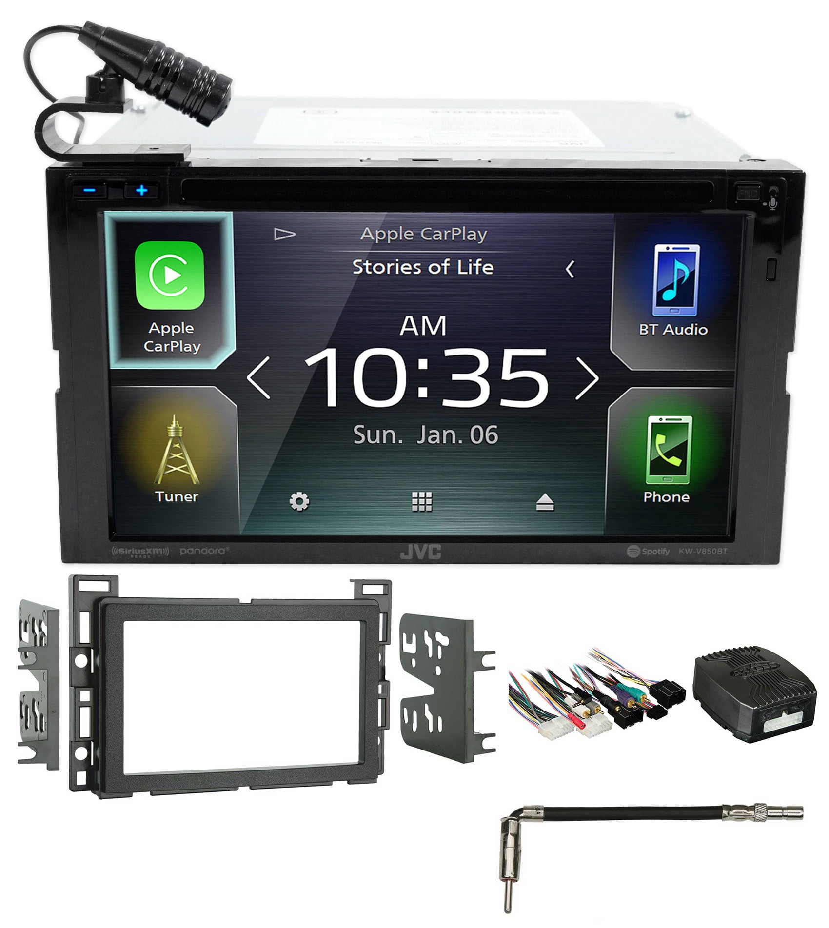 JVC 6.8" DVD Car Monitor Bluetooth Carplay Receiver For 2007-09 Saturn ...