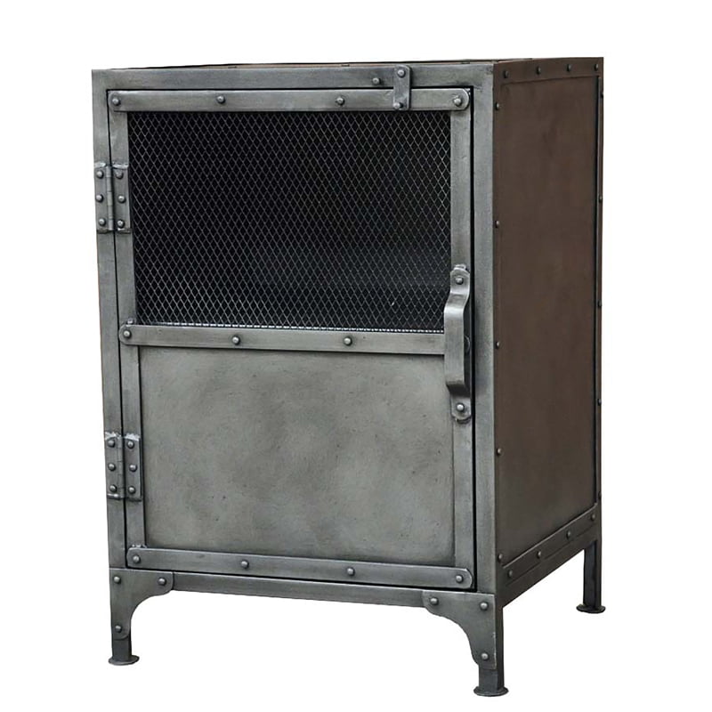 Sheridan Metal Side Cabinet in Gray - Walmart.com