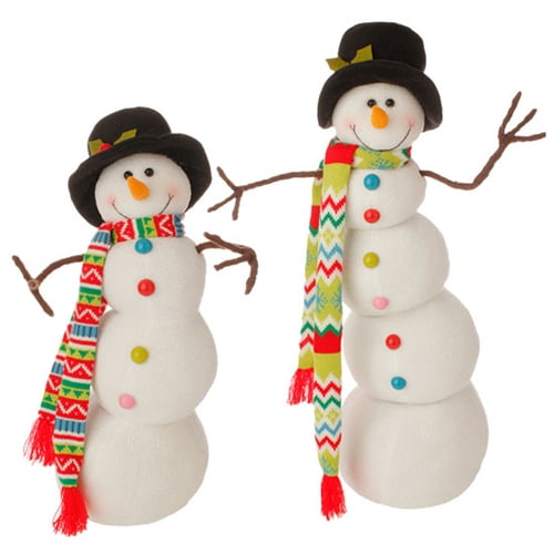 Brightly Colored Snowman Set - Walmart.com - Walmart.com