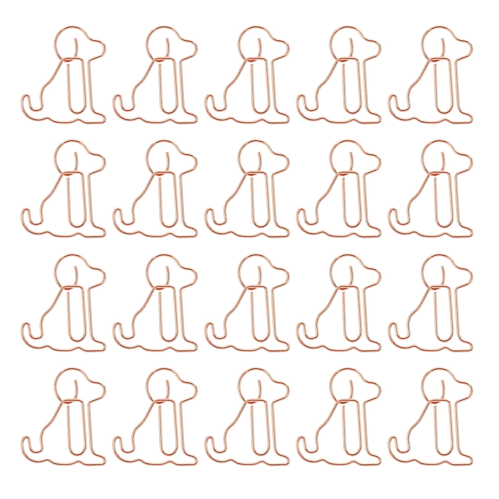 25pcs Creative Bookmark Clips Lovely Dog Shaped Paper Clips Office ...