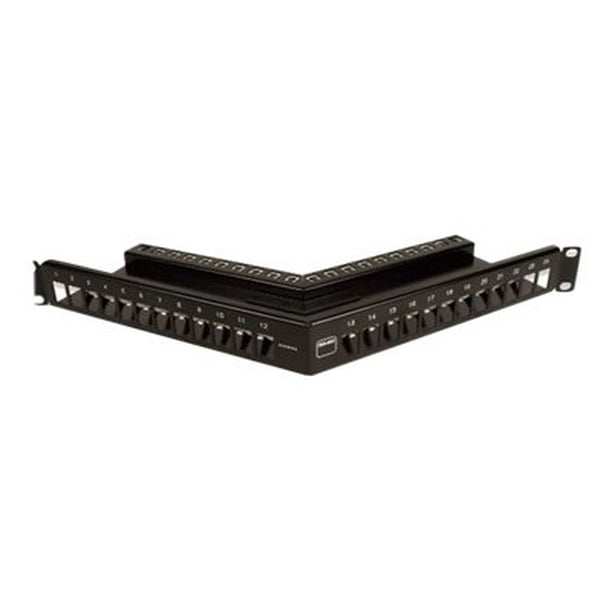 Siemon TM-PNLZA-24-01 1RU Modular 24-Port Shielded Tera-Max Patch Panel - Walmart.com