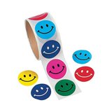 Round Smile Face Stickers (100Pc) - Stationery - 100 Pieces - Walmart.com
