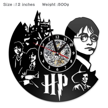 Harry Potter Wall Clock Vinyl Record Clock Poster Pattern Wall Clock (1 ...
