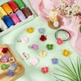 18Pcs 9 Colors Polyester Butterfly Sewing Craft Decoration Mixed Color ...