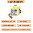 15PCS BR-2/3AGCT4A 6V PLC Battery with Plug for FANUC A98L-0031-0025 - Walmart.com