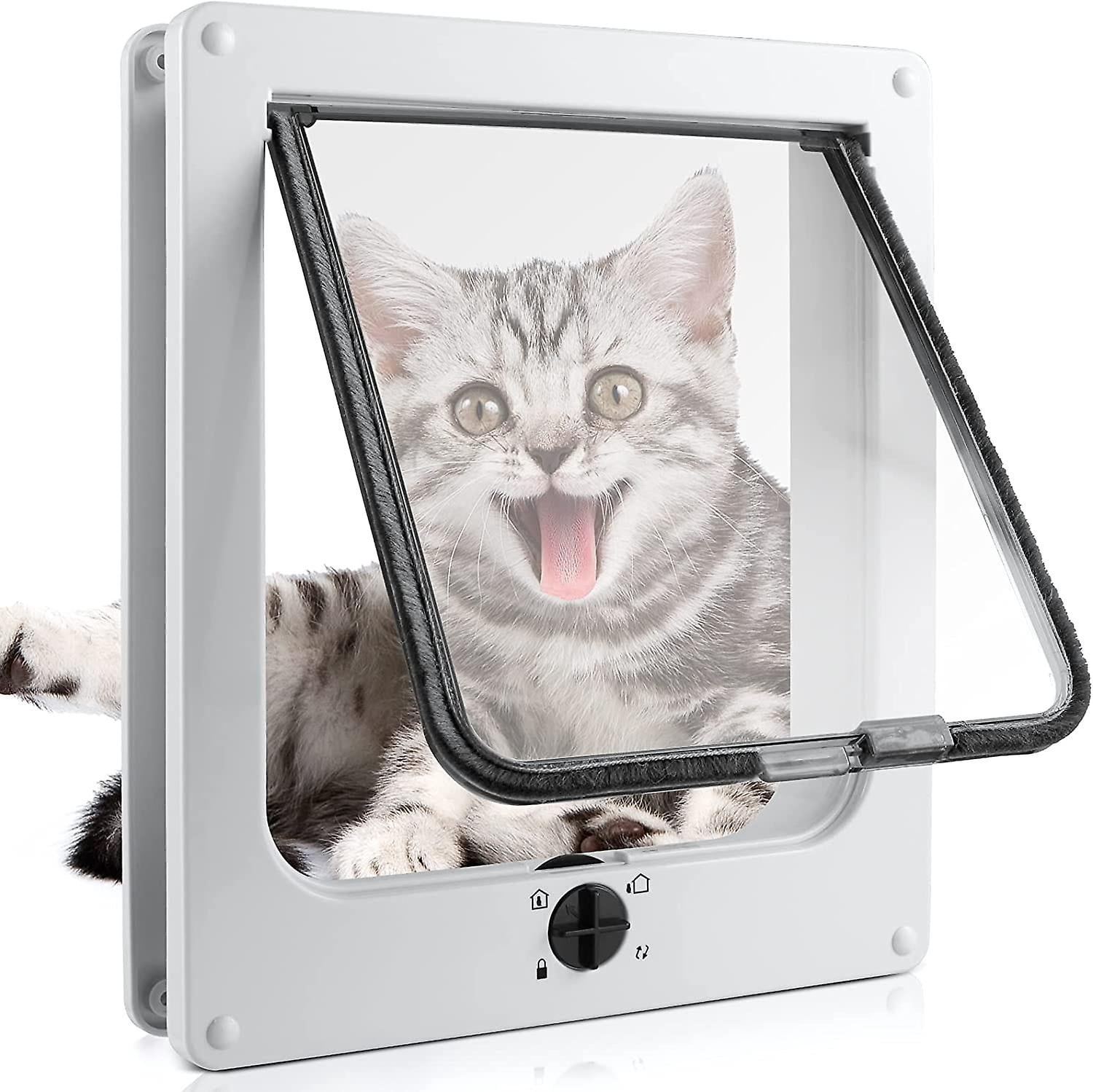Gatera con imán de 4 vías, para madera, vidrio, pvc, para gatos y ...