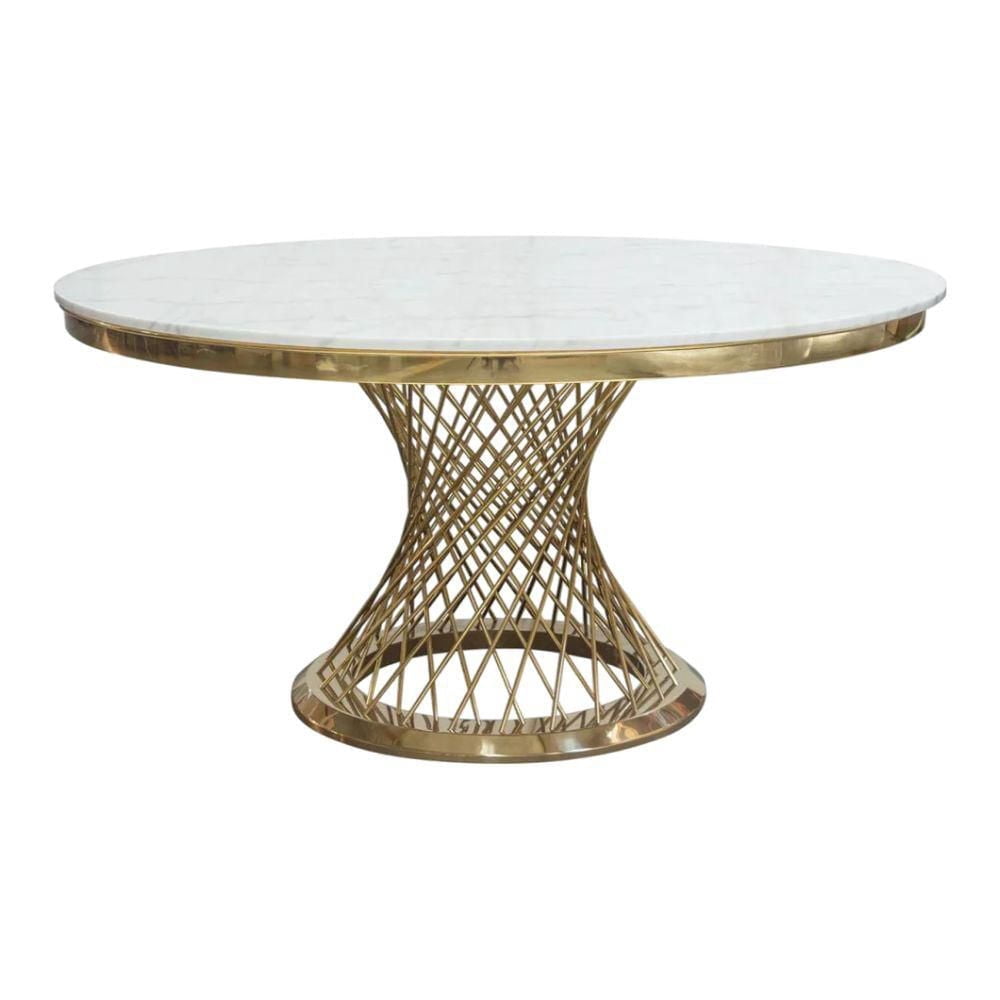 Click here for Heavenly Collection White Marble Dining Table With... prices