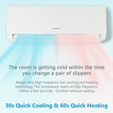 ROVSUN 9,000 BTU Mini Split AC/Heating System with Inverter, 19SEER ...