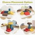 Spaco 6-Piece Baby Climbing Blocks, Slide Blocks with 30D High-Density ...