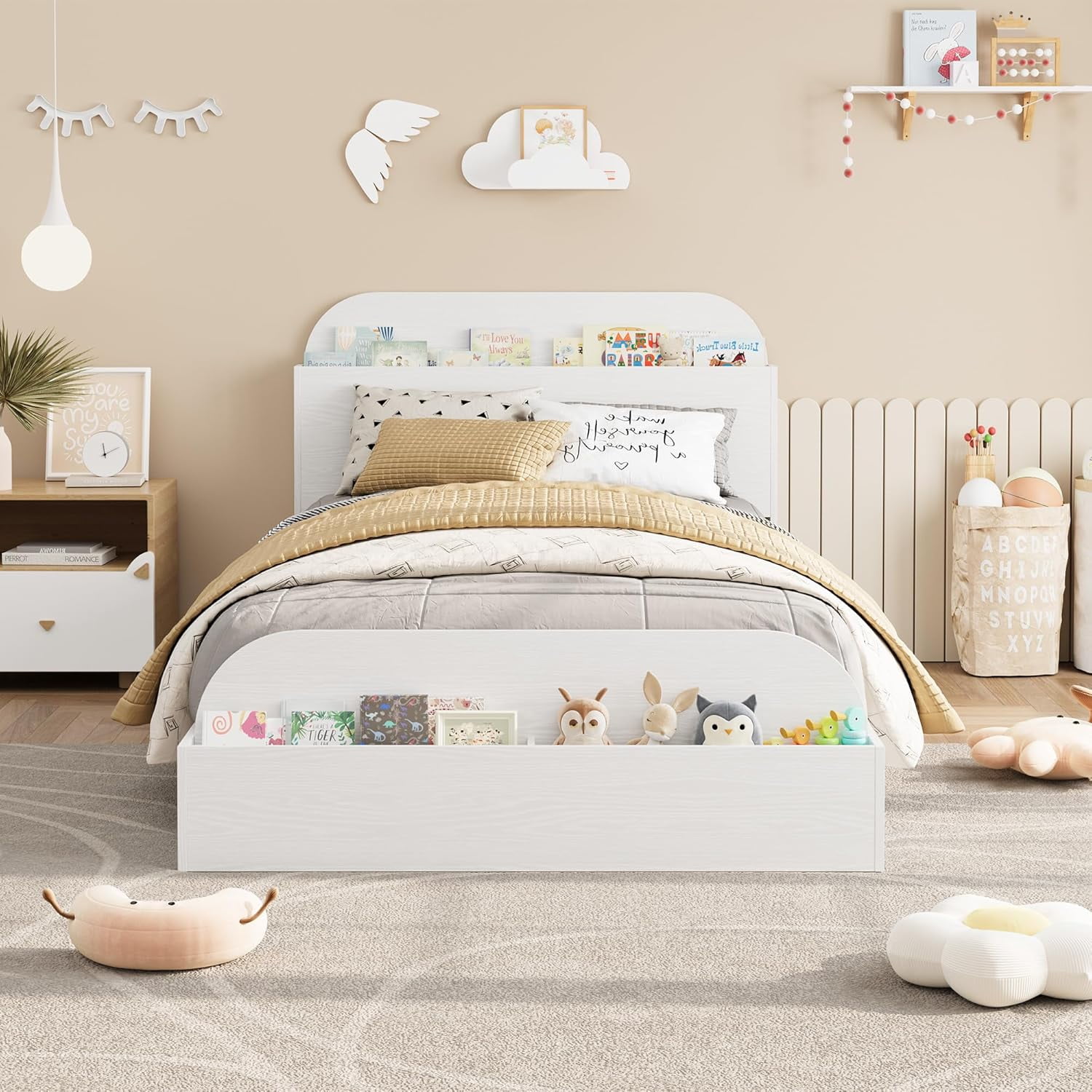 Click here for Eastvita Twin Bed Frame Storage Headboard/Footboar... prices