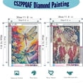 CSZPPQAF 2-Pack Dream Catcher and Dragonfly Diamond Painting Kits for ...