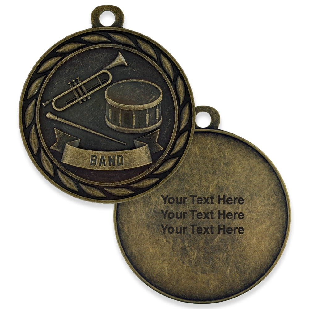 Antique Gold Band Award School Academic Personalized Engravable Custom ...