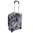 Rockland Luggage 20" Spinner Carry-On Suitcase, Zebra - Walmart.com