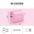 Liquipel Powertek Wall Charger 20/18W - Pink - Walmart.com