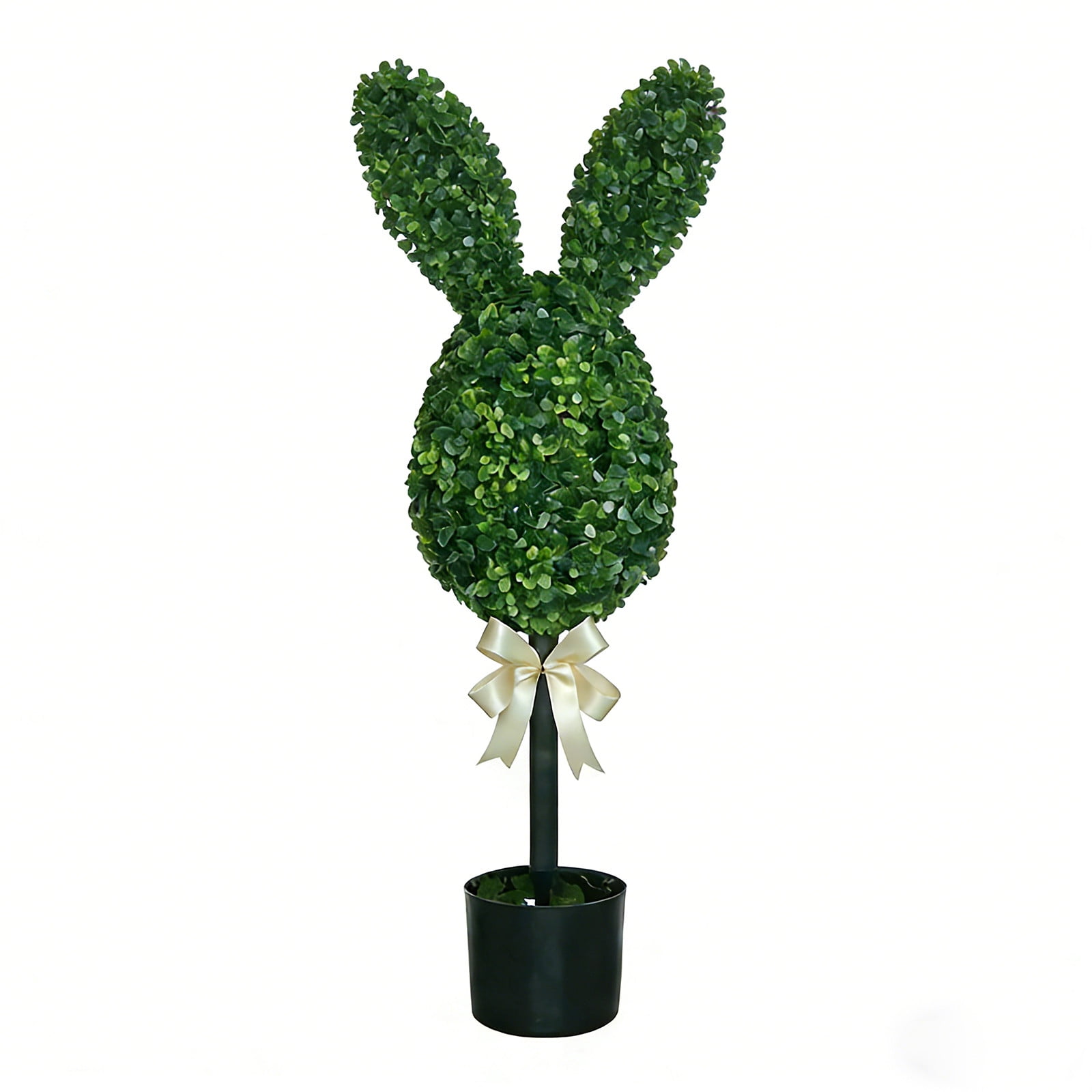 Click here for Chanana 29.5inch Bunny Egg Shaped Boxwood Topiary... prices