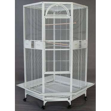 Tall Aviary Cage for Small Birds, Open Top Design with Removable Base ...
